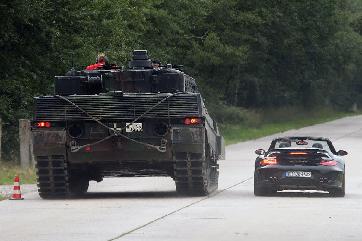 Der Kampfpanzer Leopard ist ein Fahrzeug für die Familie